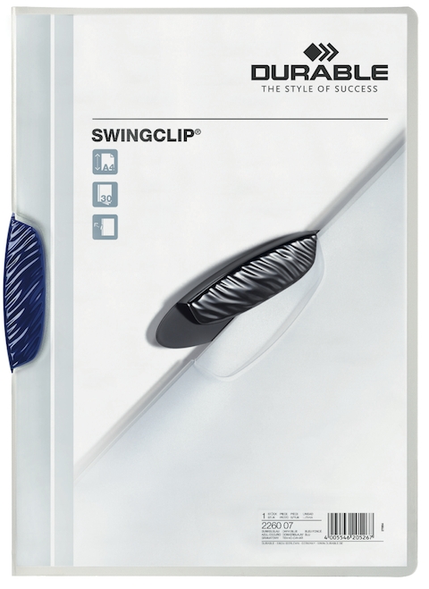 Durable 2260 07 Skoroszyt zaciskowy przezroczysty SWINGCLIP 30 klip ... Durable 2260 07 Skoroszyt zaciskowy przezroczysty SWINGCLIP 30 klip ...
